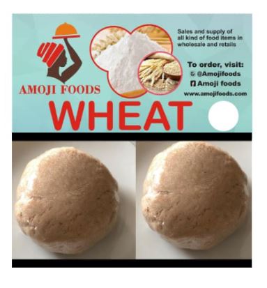 Wheat Meal - High Fiber Whole Grain Swallow | Amoji Foods